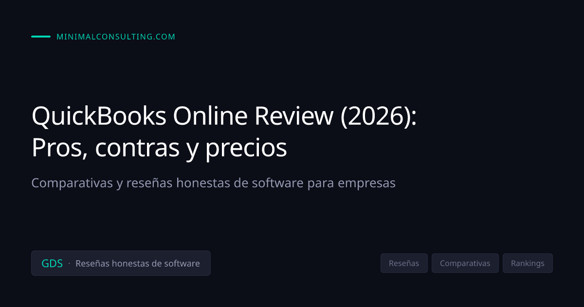 QuickBooks Online Review (2026): Pros, contras y precios | GuiaDeSoftware